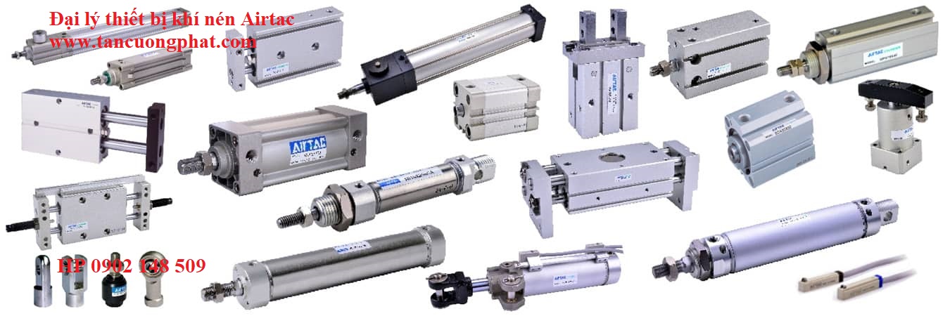 Xylanh khí nén van điện từ Airtac chính hãng - Thiết bị khí nén Airtac - Sản phẩm -Tân Cường Phát